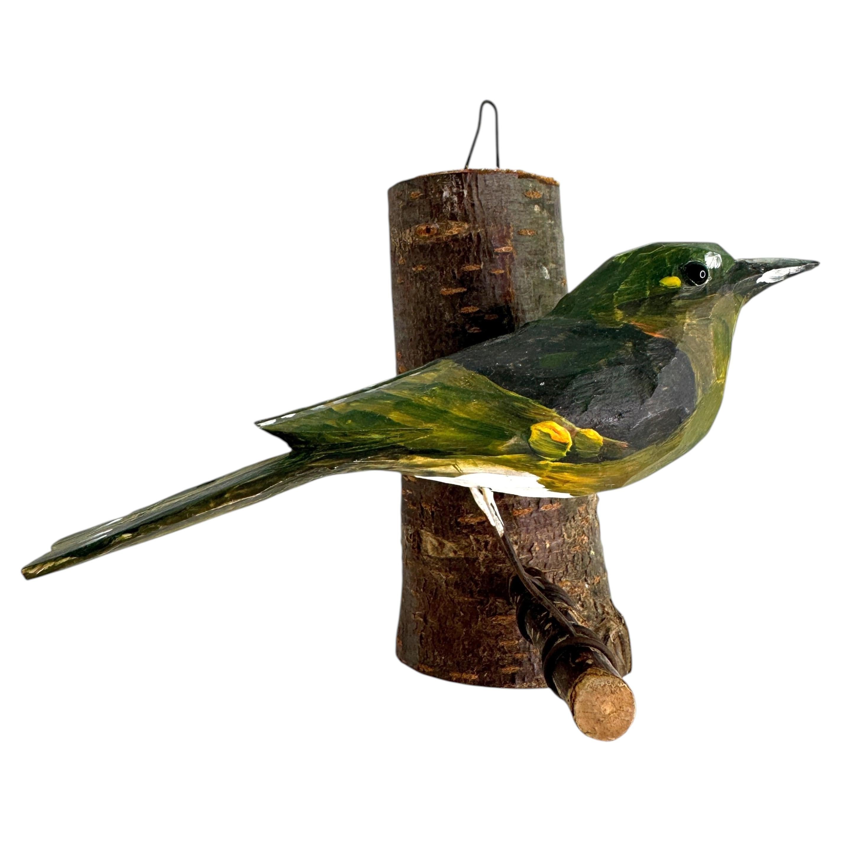 Beautiful Robin Viechtauer Hand Carved Wood Bird, Black Forest Folk Art ...