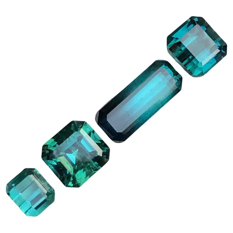 Greenish Blue Tourmaline Set 625 Carats Tourmaline Gemstone For