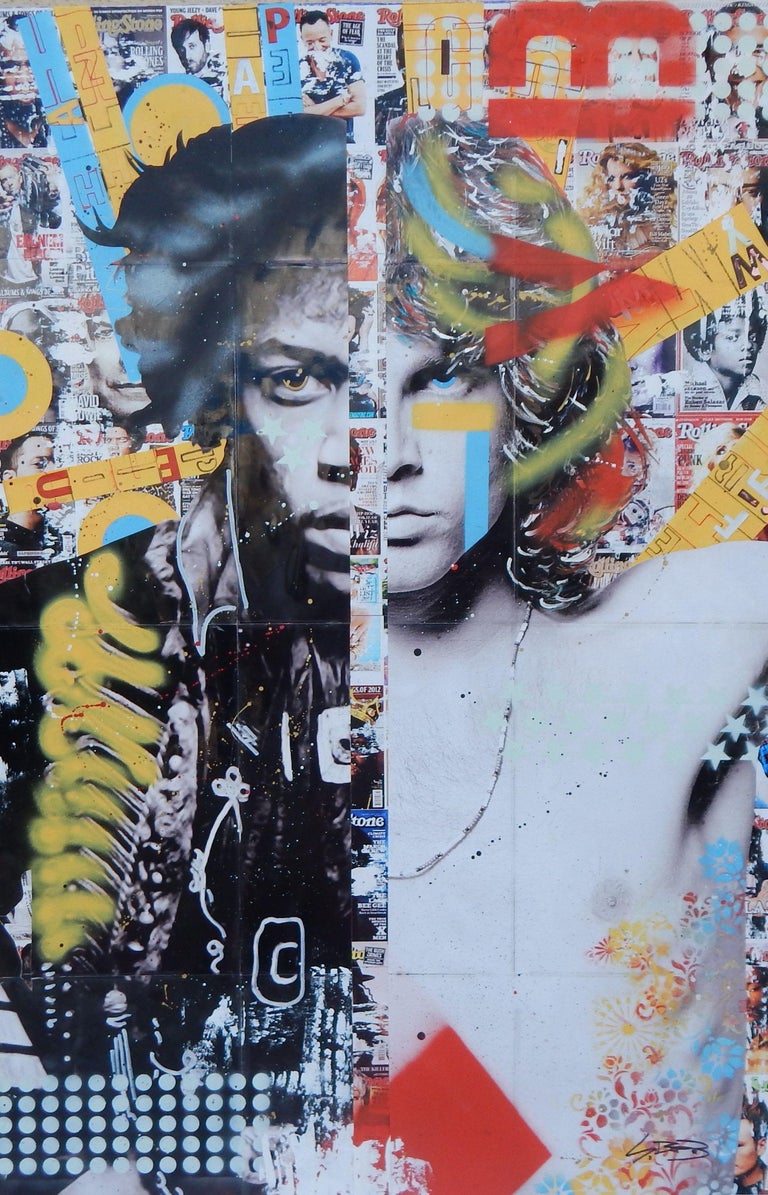 Greg Beebe - J Square, Mixed Media on Wood Panel at 1stDibs