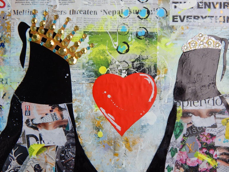 Greg Beebe - The King and Queen, Mixed Media on Wood Panel For Sale at ...