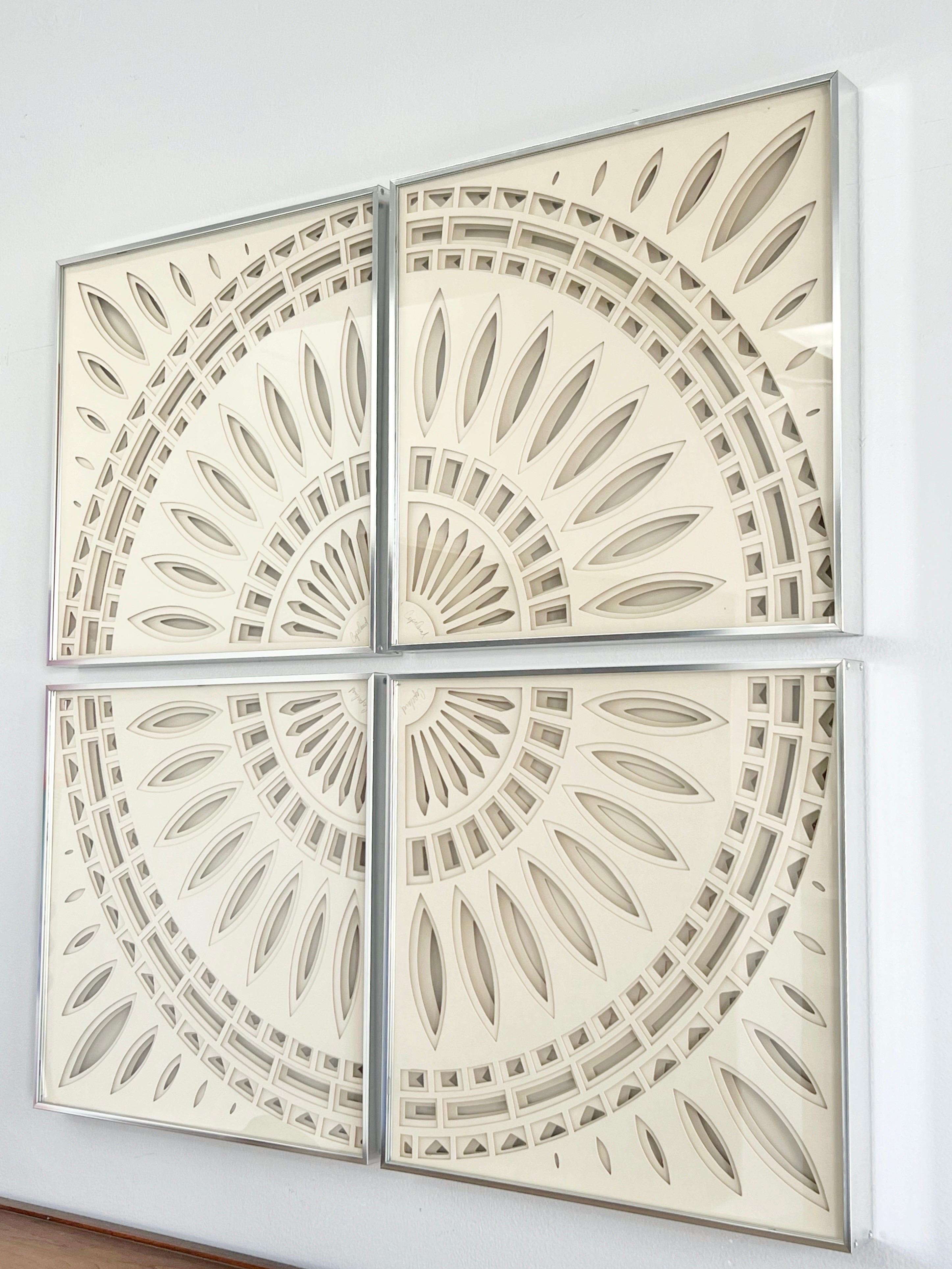 Greg Copeland 3D Quadtych Cutout Wall Art Sculpture For Sale at 1stDibs