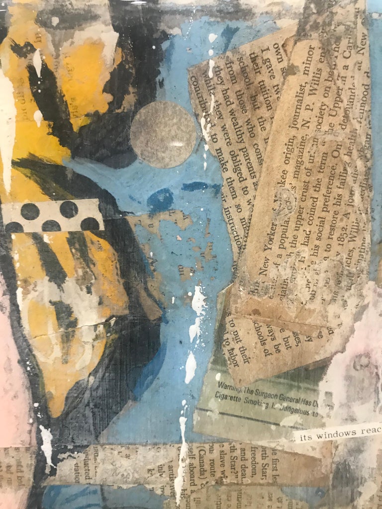 Greg Miller - Love, Greg Miller, Acrylic Paint, Paper Collage, Resin on ...