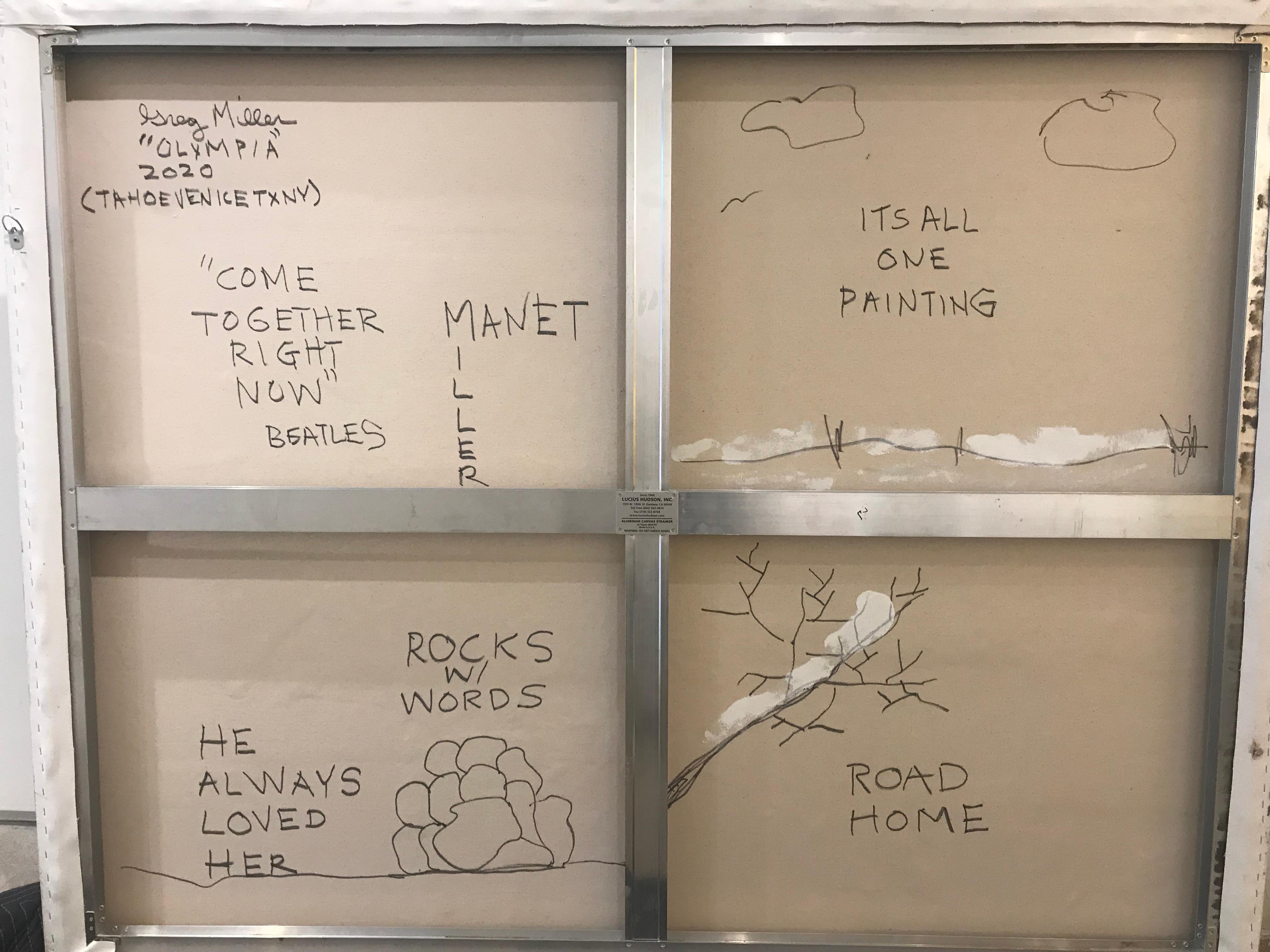 Greg Miller - After Manet, Olympia_Greg Miller_Acrylic/Spray Paint ...