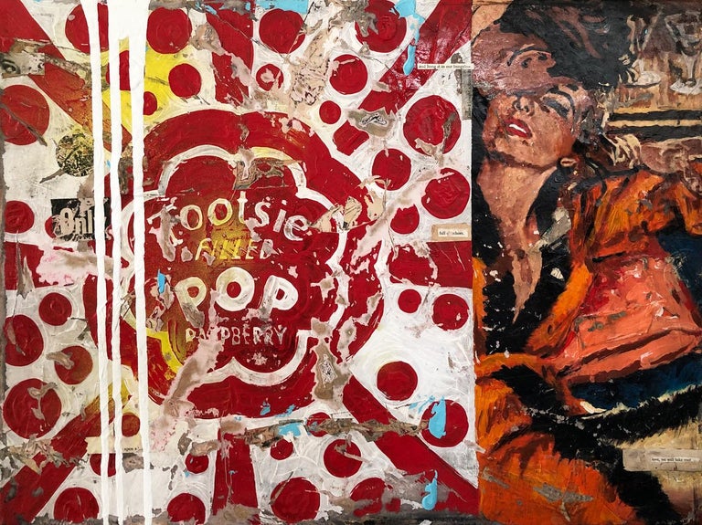 Greg Miller - Tootsie, 2022_Greg Miller_Acrylic/Collage_Figurative ...