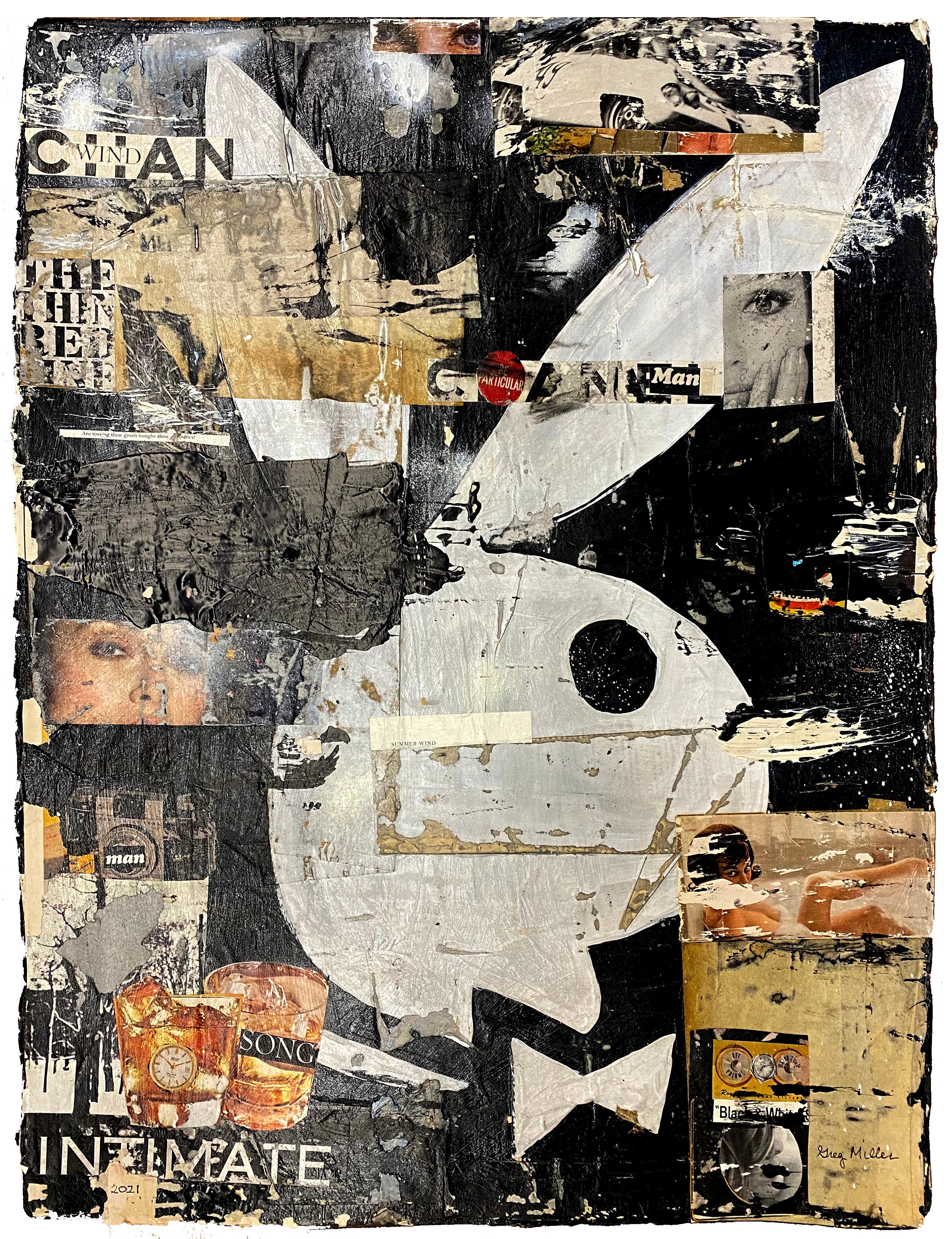 Greg Miller - Wind Bunny, Greg Miller, 2021, Acrylic/Collage/Paper ...