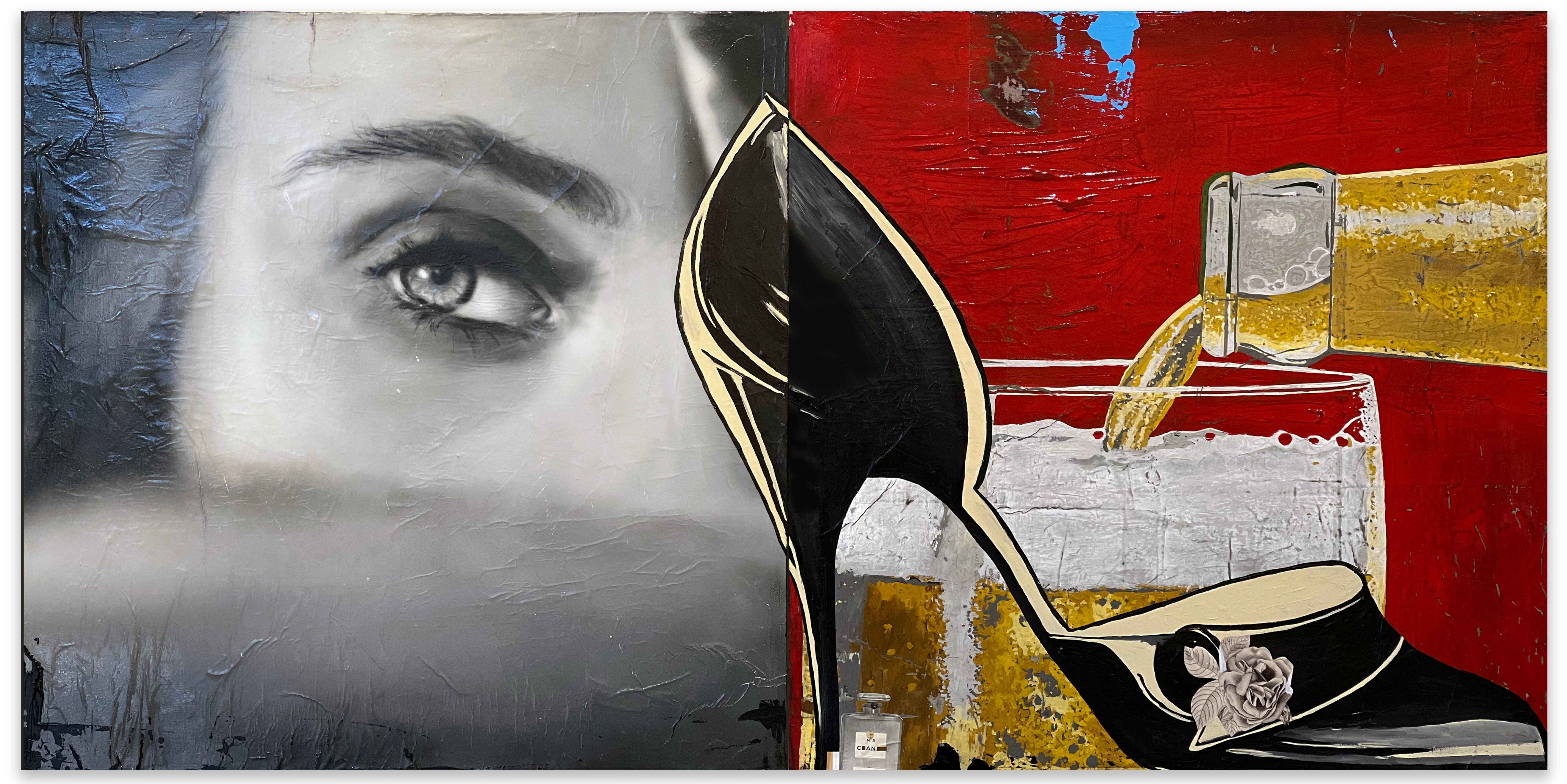 Ceravolo - "Breakfast with Audrey" Spray Paint, Acrylic and mixed media ...