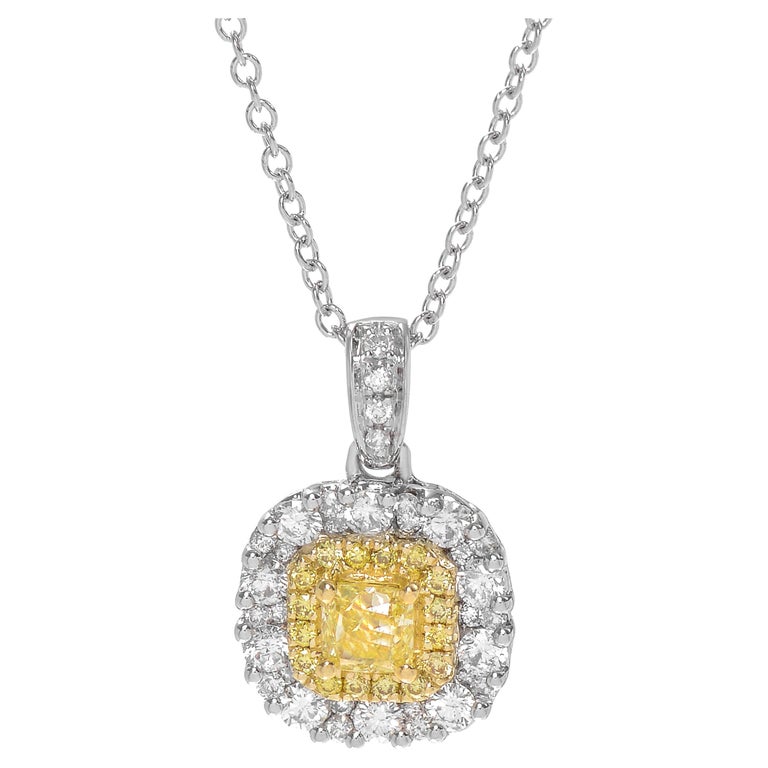 Gregg Ruth 14k White Gold, Fancy Yellow Diamond and White Diamond ...