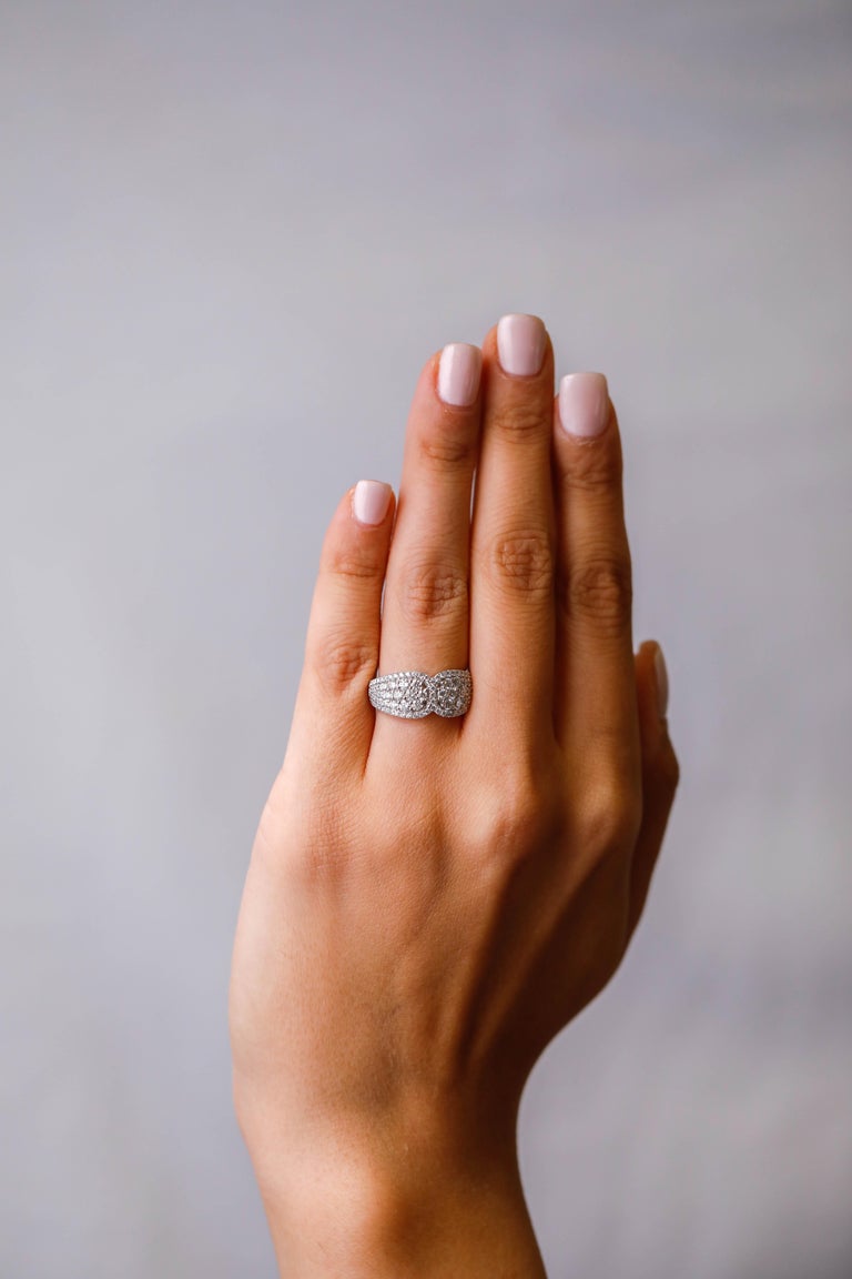 Gregg Ruth 1.60 Carat Diamond Fine 18 Karat White Gold Engagement Ring ...