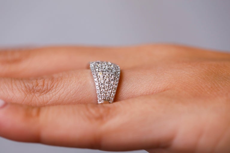 Gregg Ruth 1.60 Carat Diamond Fine 18 Karat White Gold Engagement Ring ...