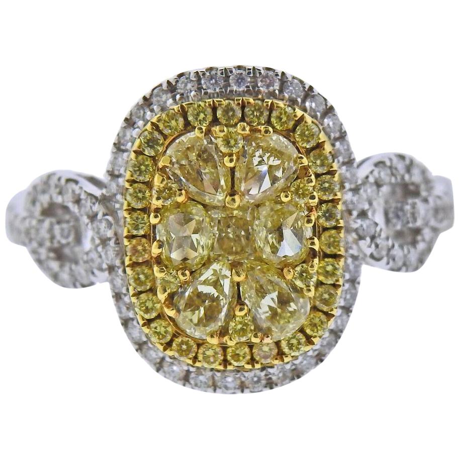Gregg Ruth Diamond Gold Engagement Ring at 1stDibs