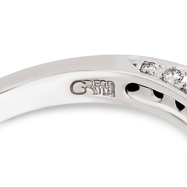 Gregg Ruth Platinum Blue Topaz and Diamond Halo Ring For Sale at 1stDibs