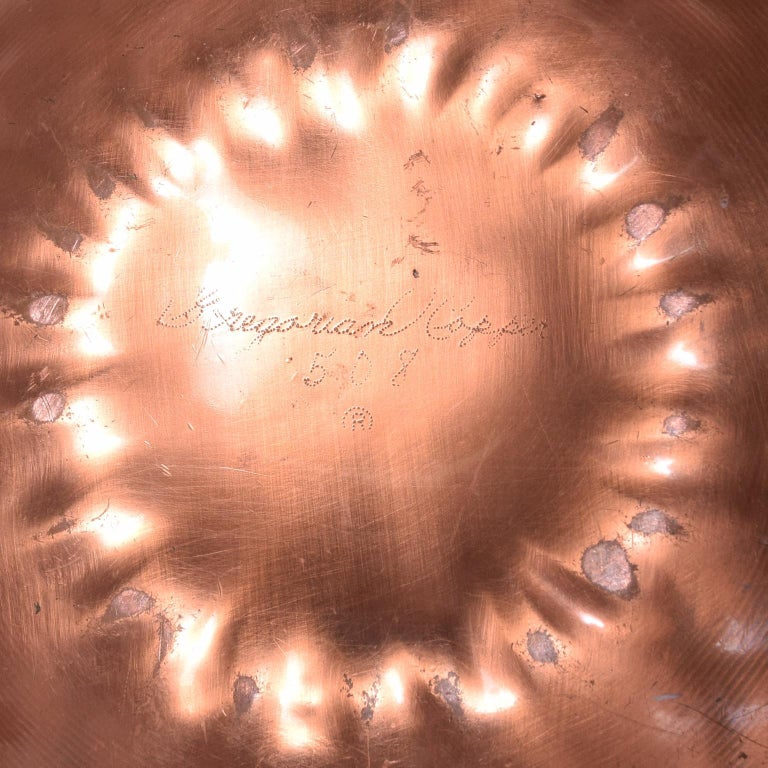 Gregorian Hammered Copper Ashtray Mid-Century Modern For Sale at ...