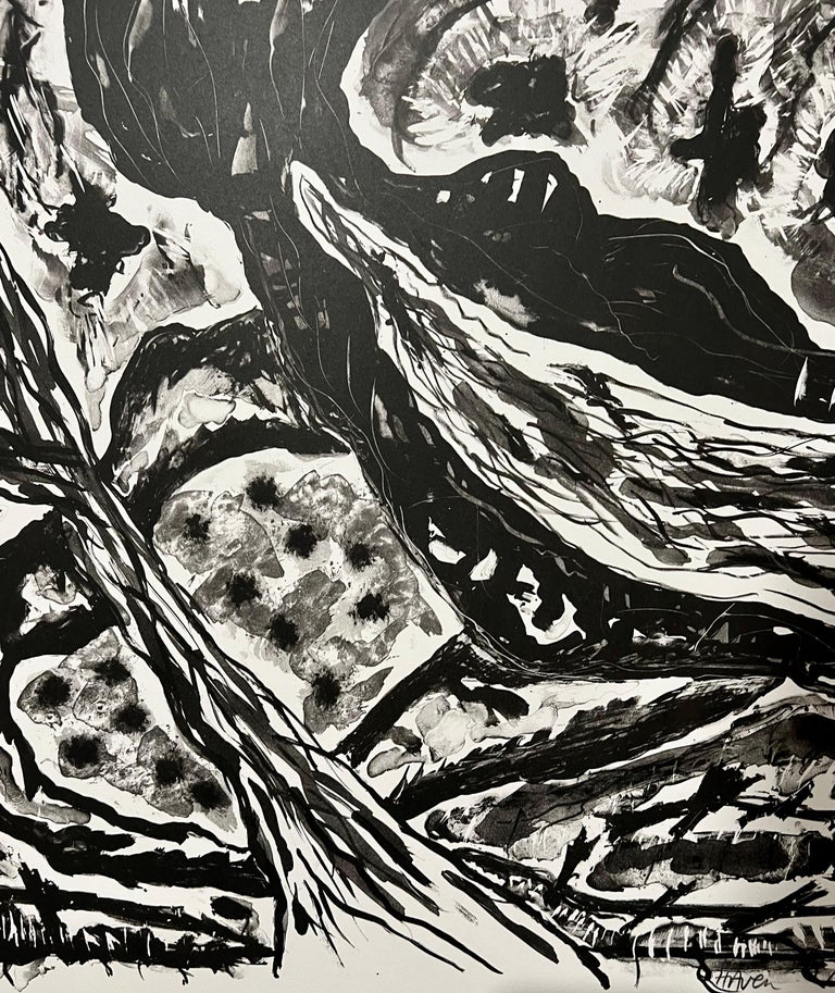 Gregory Amenoff - Black/White Lithograph American Modernist Gregory ...