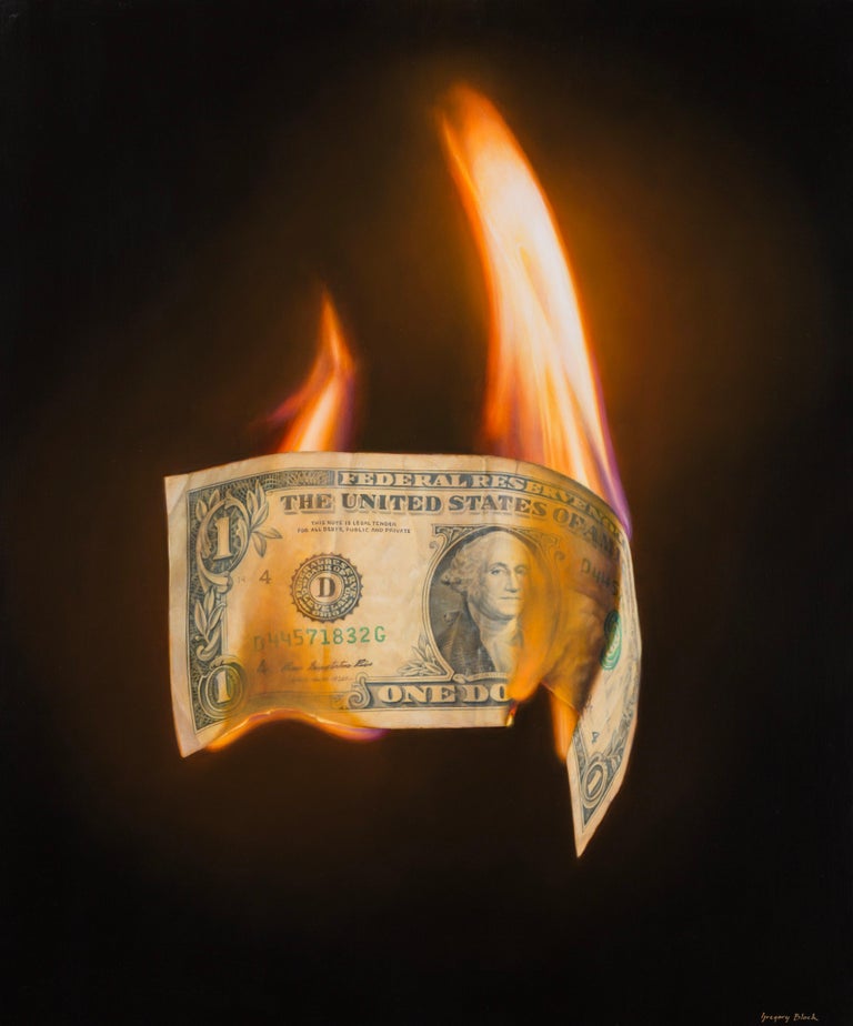 Gregory Block - "Better to Burn Out" Oil Painting For Sale at 1stDibs