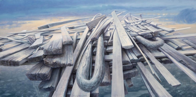 Gregory Block - "Skyraft," Oil Painting For Sale at 1stDibs