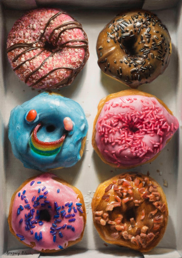 Gregory Block - "Smiley Face," Oil Painting at 1stDibs