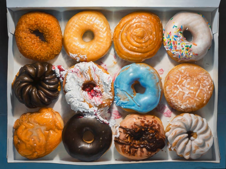 Gregory Block - "Who Doughnit," Oil Painting For Sale at 1stDibs