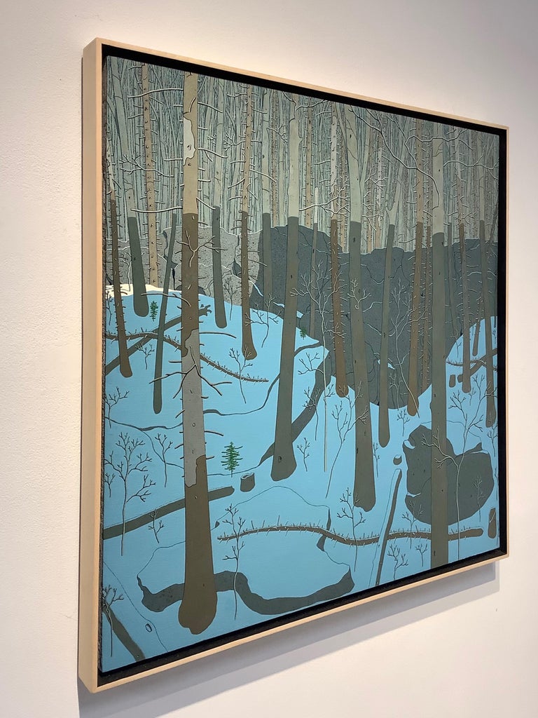 Gregory Hennen - Between Ledges, Wyatt Mt., Virginia Landscape, Gray ...