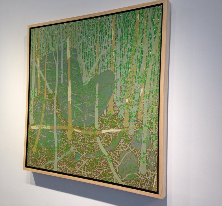 Gregory Hennen - Old Hemlock Stand and New Growth, Green, Gold, Grey ...