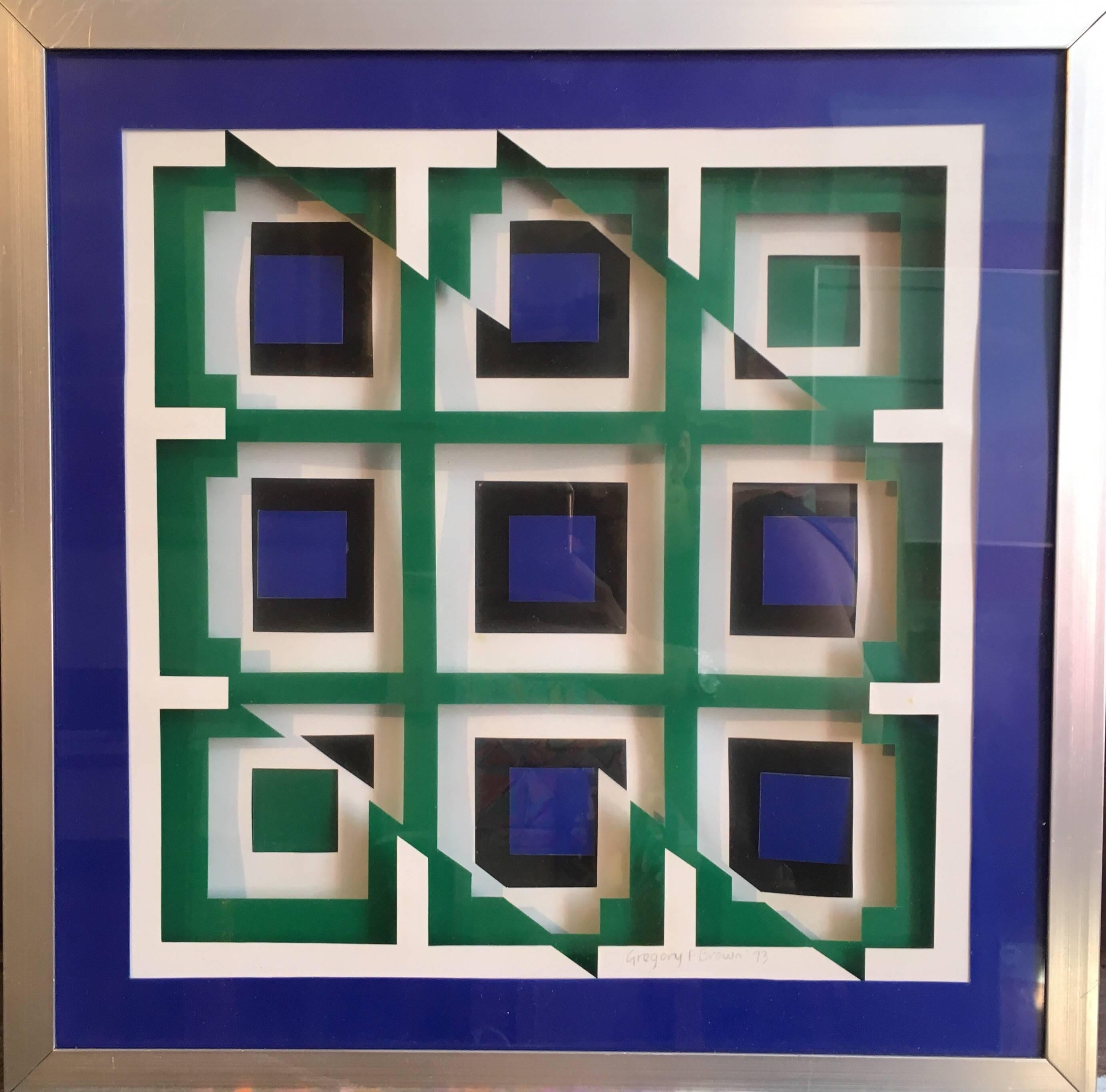 Gregory P. Brown - 'Doublellogram' Optical Illusion Perspex and Glass ...
