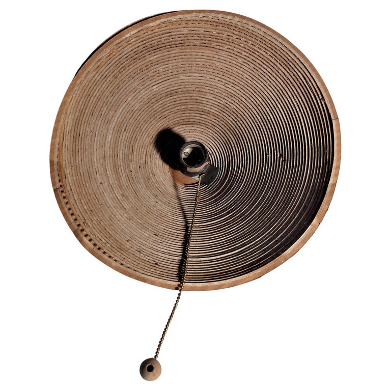 Gregory Van Pelt Corrugated Cardboard Pendant Light, Circa 1970 For ...