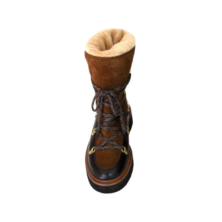 Grenson - Camille Leather Snow Boot Leather, Suede Main Boot ...
