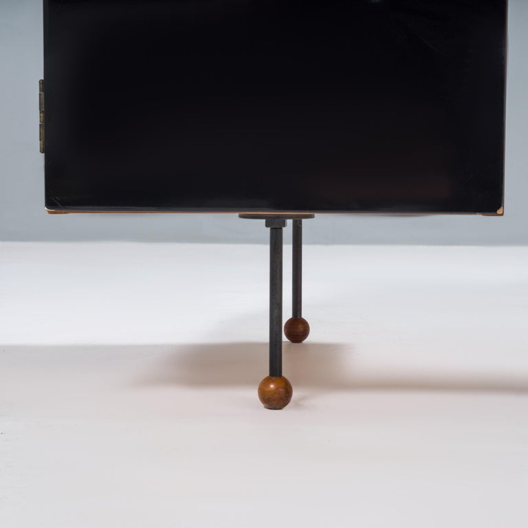 Greta M. Grossman by Gubi Walnut and Black 62 Desk For Sale at 1stDibs