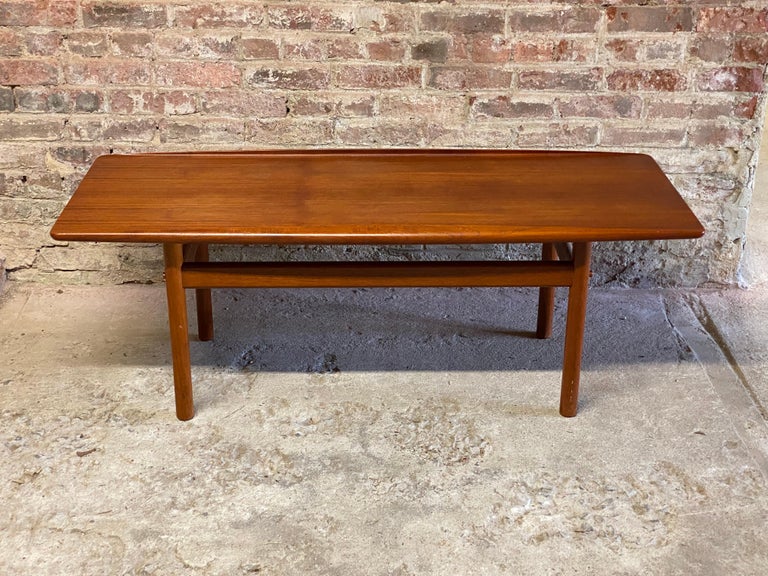 Grete Jalk Danish Modern Teak Coffee Table for Poul Jeppesen For Sale ...