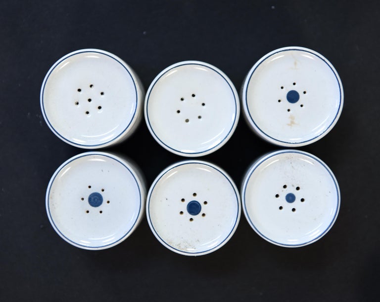 Grethe Meyer Blue Line Faiance Aluminia Service for Eight For Sale at ...