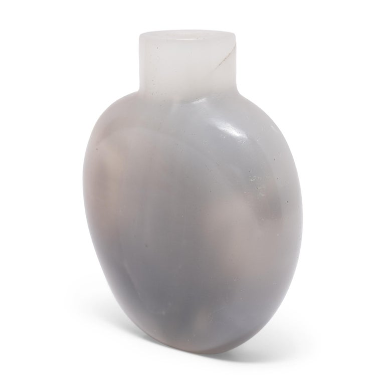 Grey Agate Chinese Snuff Bottle, c. 1900 For Sale at 1stDibs