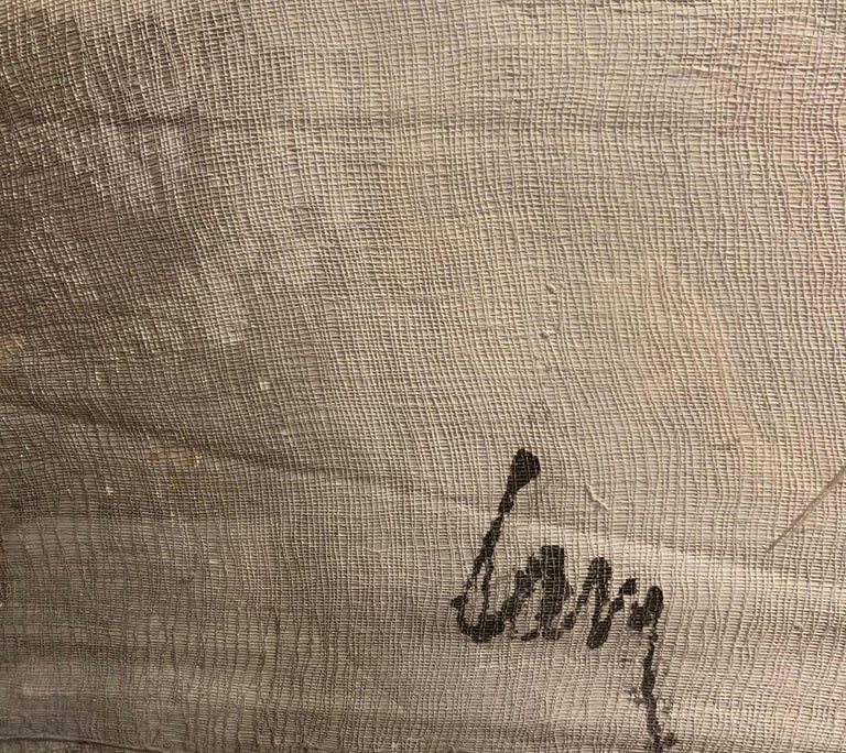 Grey and White Painting by Belgian Artist Diane Petry, Contemporary For ...