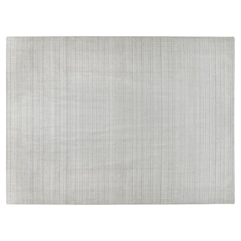Grey and White Wool Area Rug For Sale at 1stDibs