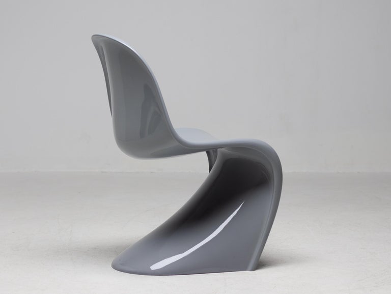 Grey Classic Panton Chair at 1stDibs