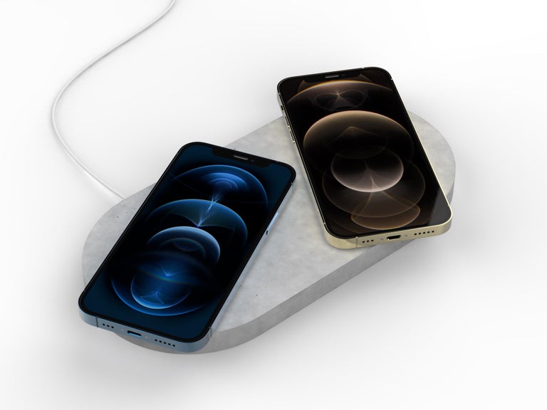 Grey Concrete Base, X2 15w Wireless Charger For Sale at 1stDibs