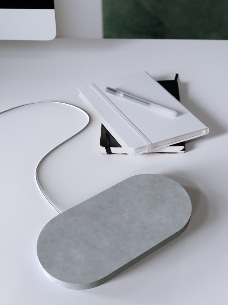 Grey Concrete Base, X2 15w Wireless Charger For Sale at 1stDibs
