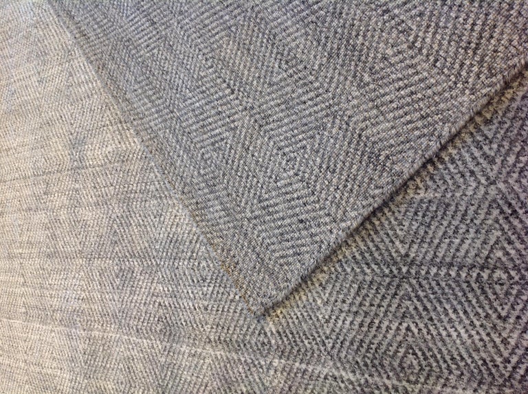 Grey Diamonds Area Rug For Sale at 1stDibs