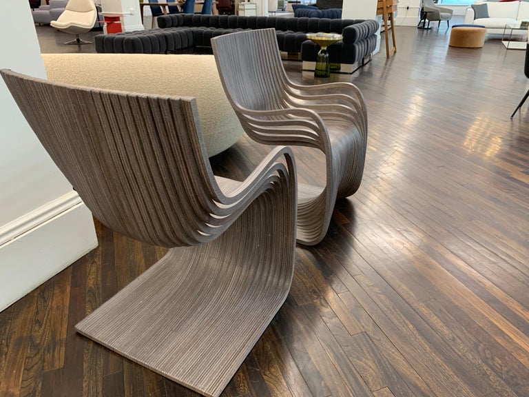 Grey Graphite Set of Two Pipa Armchairs at 1stDibs