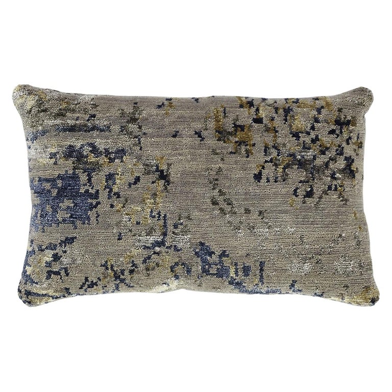 Modern Decorative Grey Marble Throw Pillow at 1stDibs