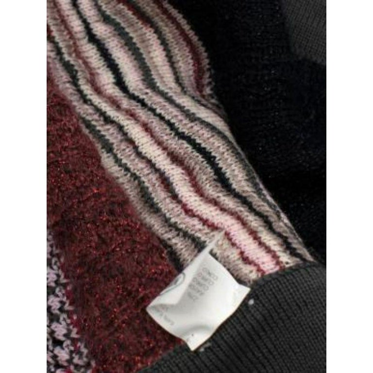 Grey Metallic Knit Poncho For Sale at 1stDibs