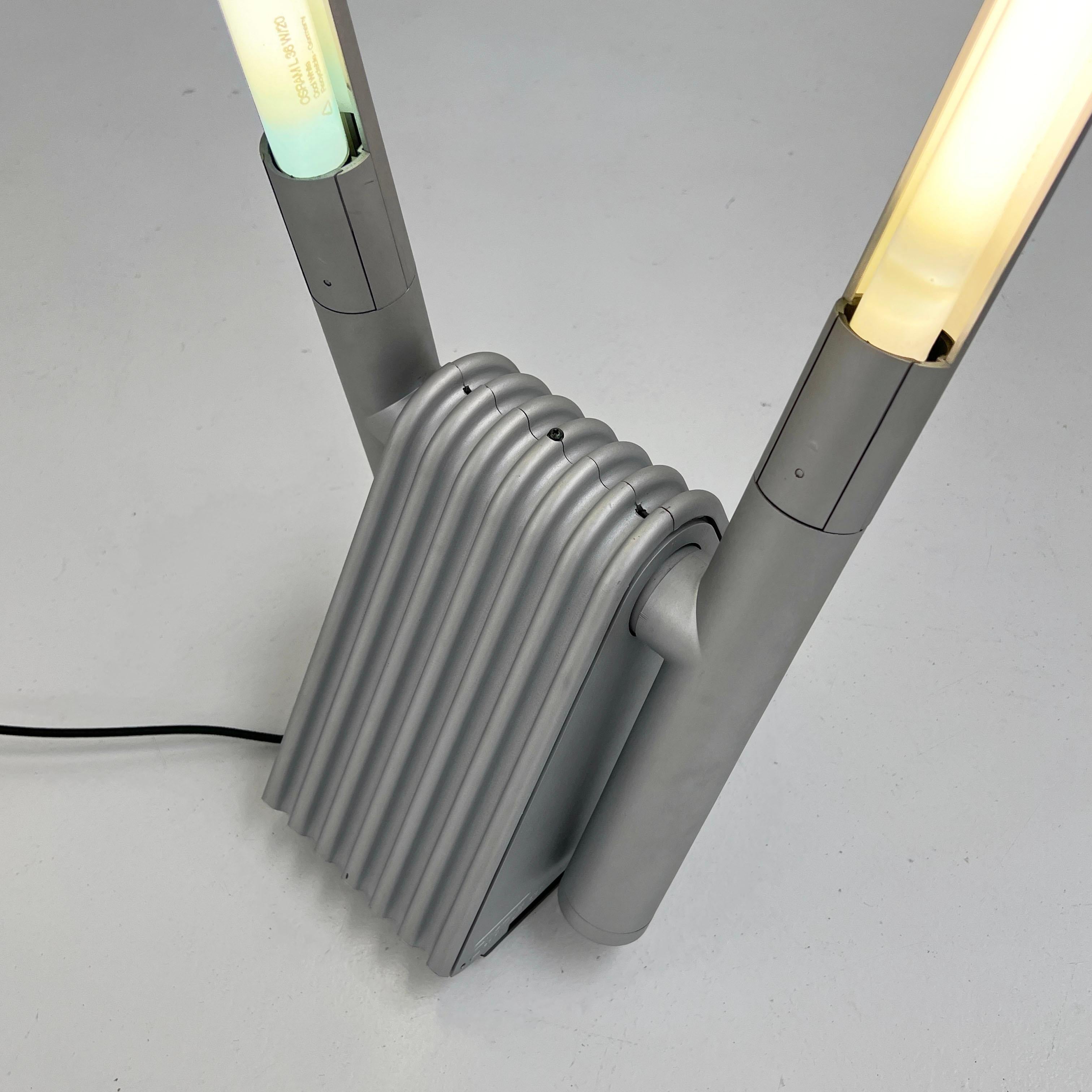 Grey Sistema Flu Floor Lamp by Rodolfo Bonetto for Luci Italia, 1980s ...