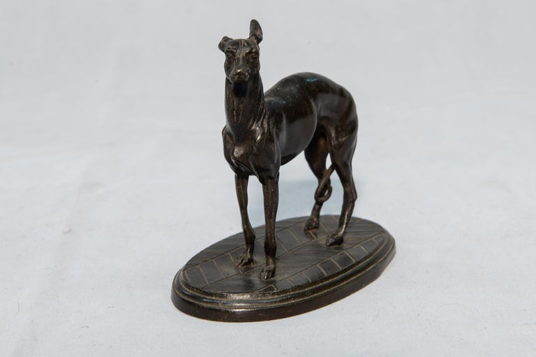 Greyhound Dog Small Bronze For Sale at 1stDibs