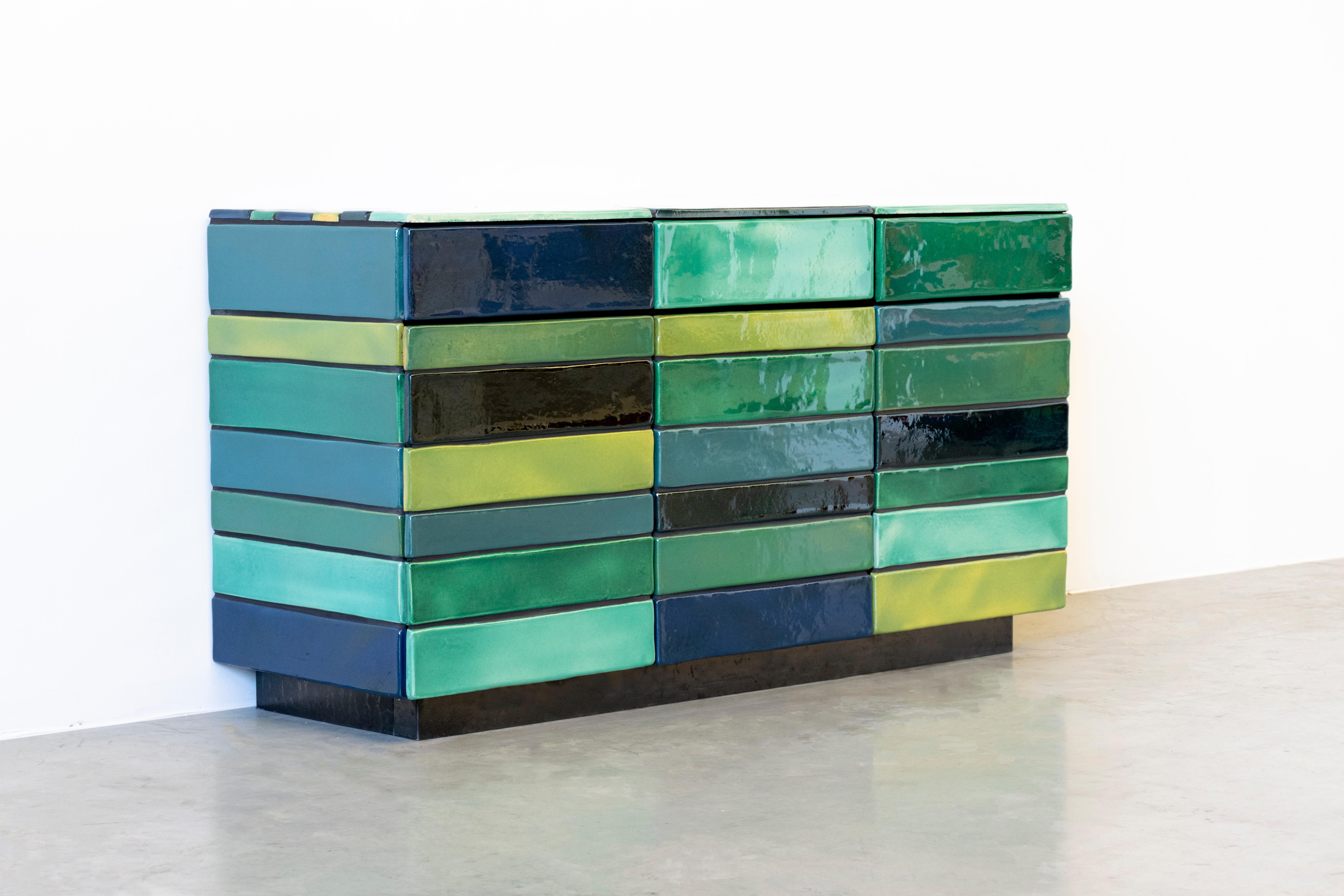 Grid Cabinet (Handmade Ceramics) For Sale at 1stDibs