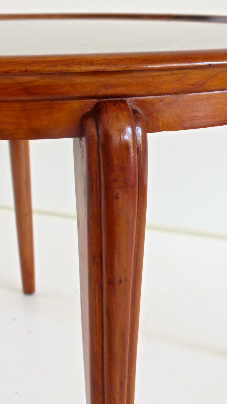 Grid Pattern Walnut Coffee Table Style Gio Ponti, 1940 at 1stDibs