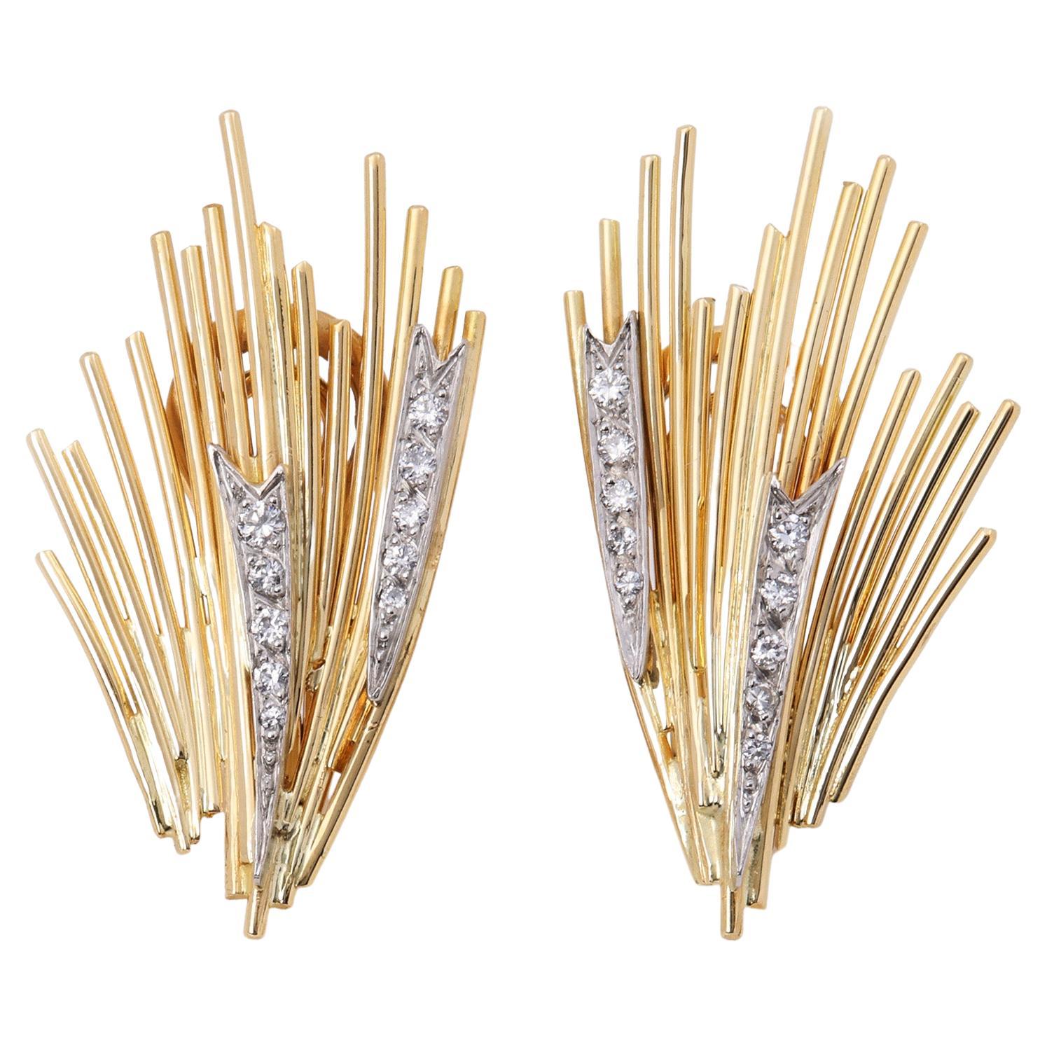 Kenneth Jay Lane Pearl Pear Ear Clips For Sale at 1stDibs