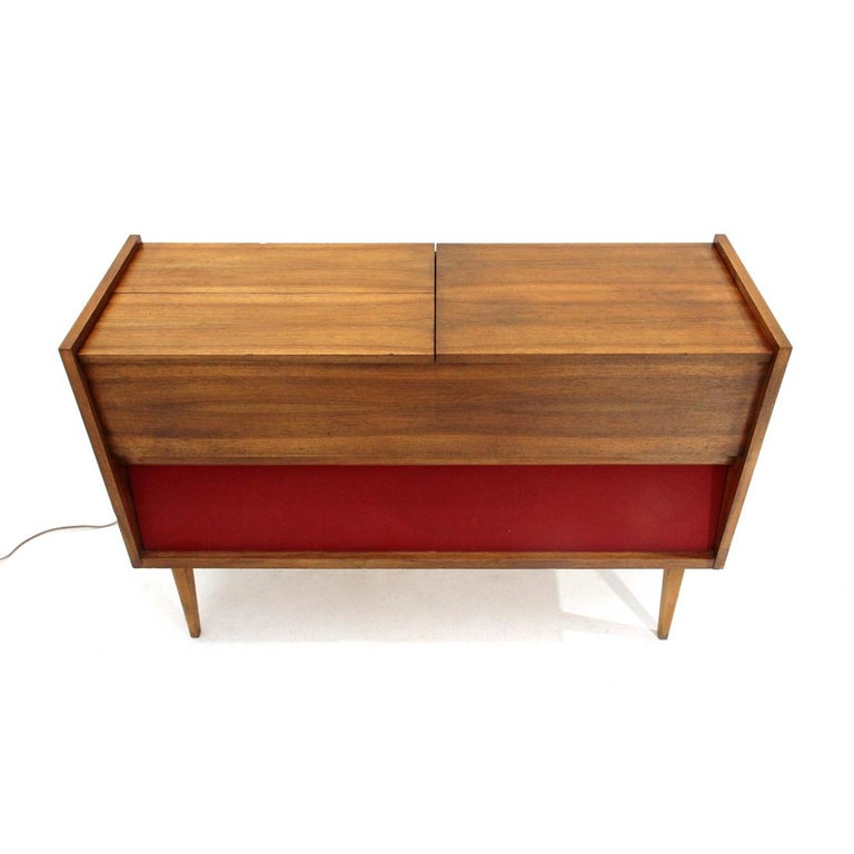 Grinding Stereo Console with Radio and Turntable Player, 1950s at 1stDibs
