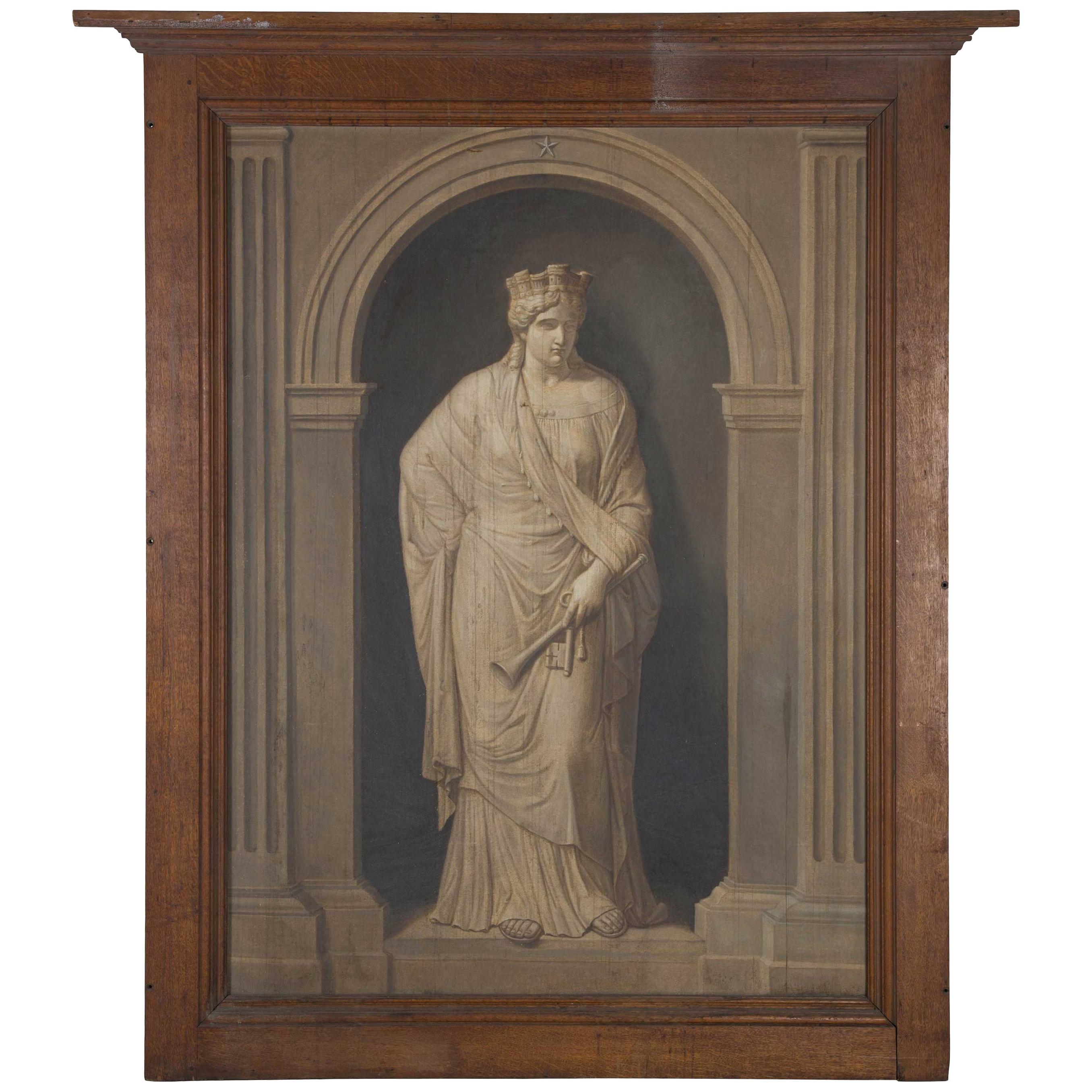 Pair of Grisaille Paintings at 1stdibs