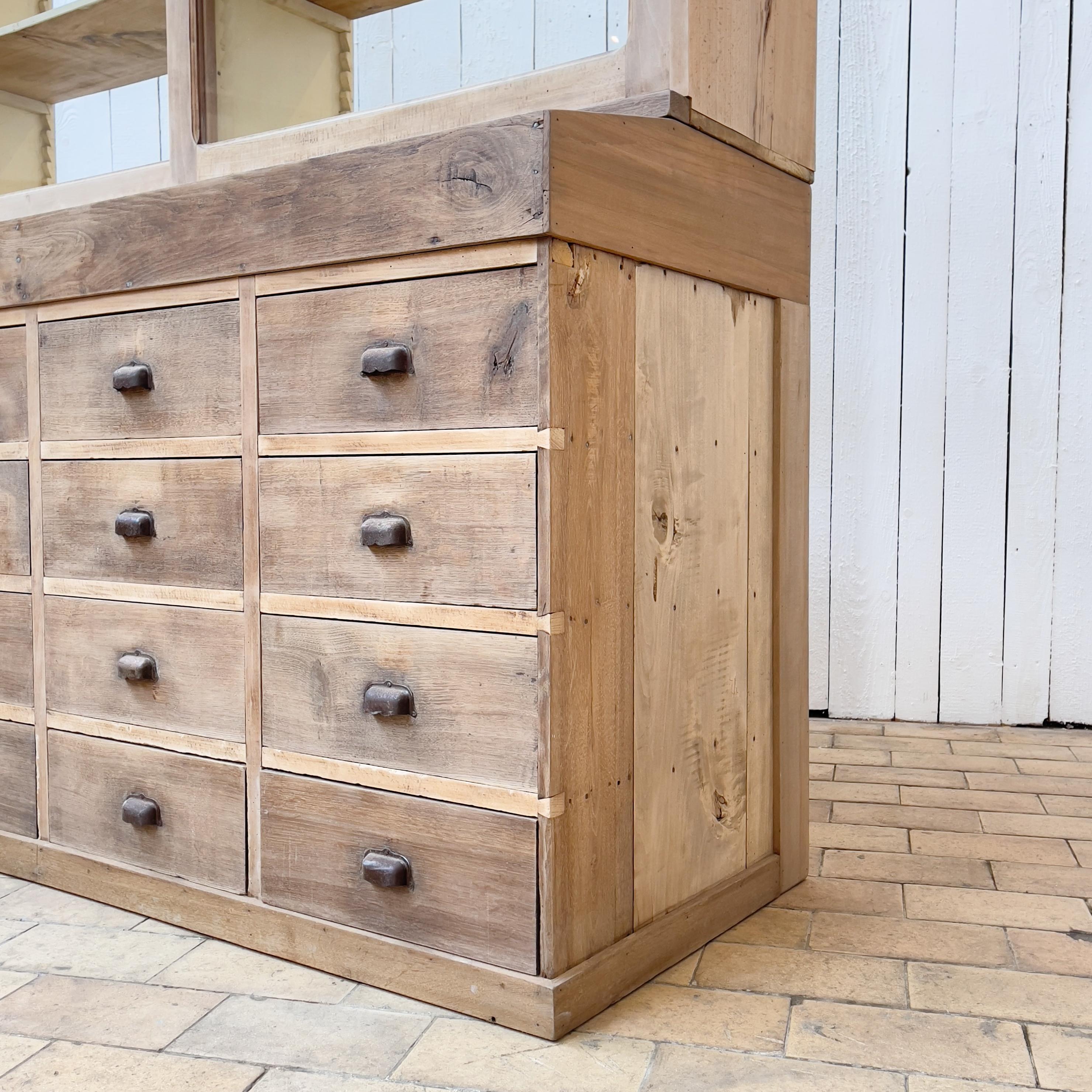 Grocery Cabinet with Drawers and Sliding Doors For Sale at 1stDibs