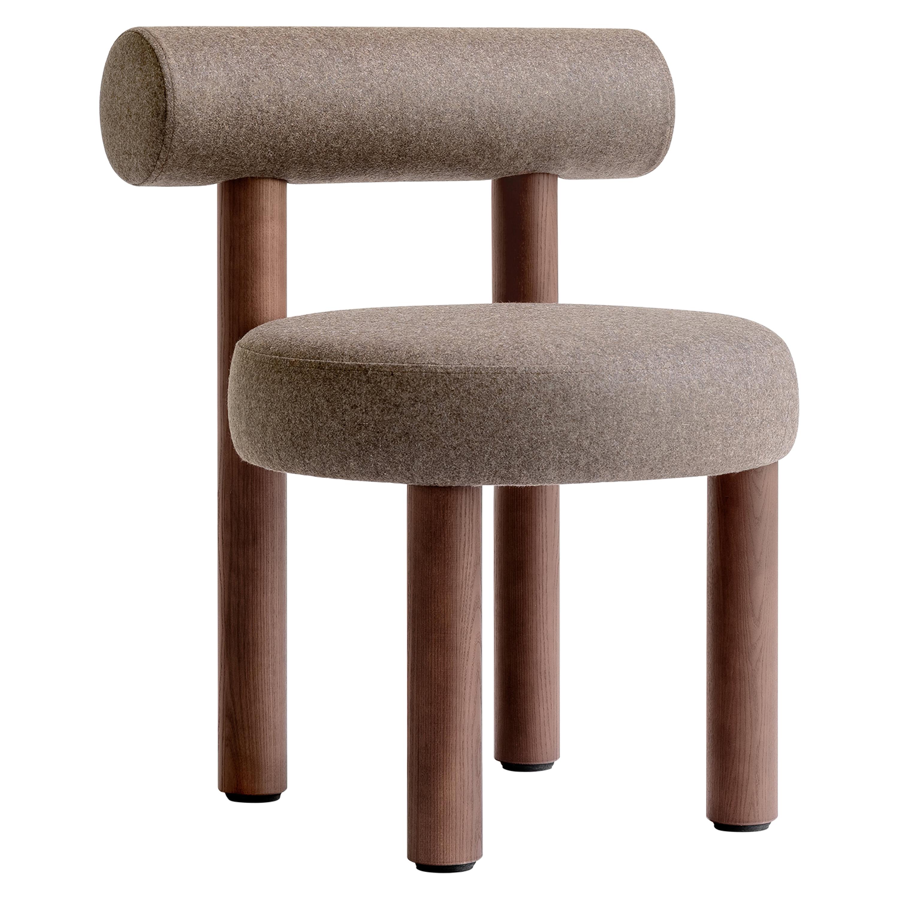 Modern Dining Chair Gropius CS1 in Wool Fabric by Noom For Sale at 1stDibs