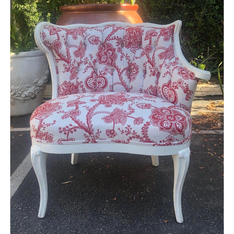 Grosfeld House Hollywood Regency Style Paint Decorated Club Chair ...