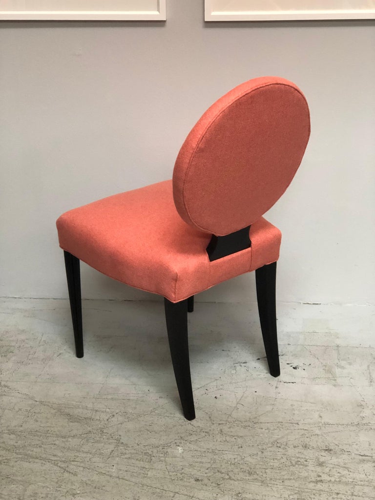 Grosfeld House Round Back Chairs, 1940s at 1stDibs